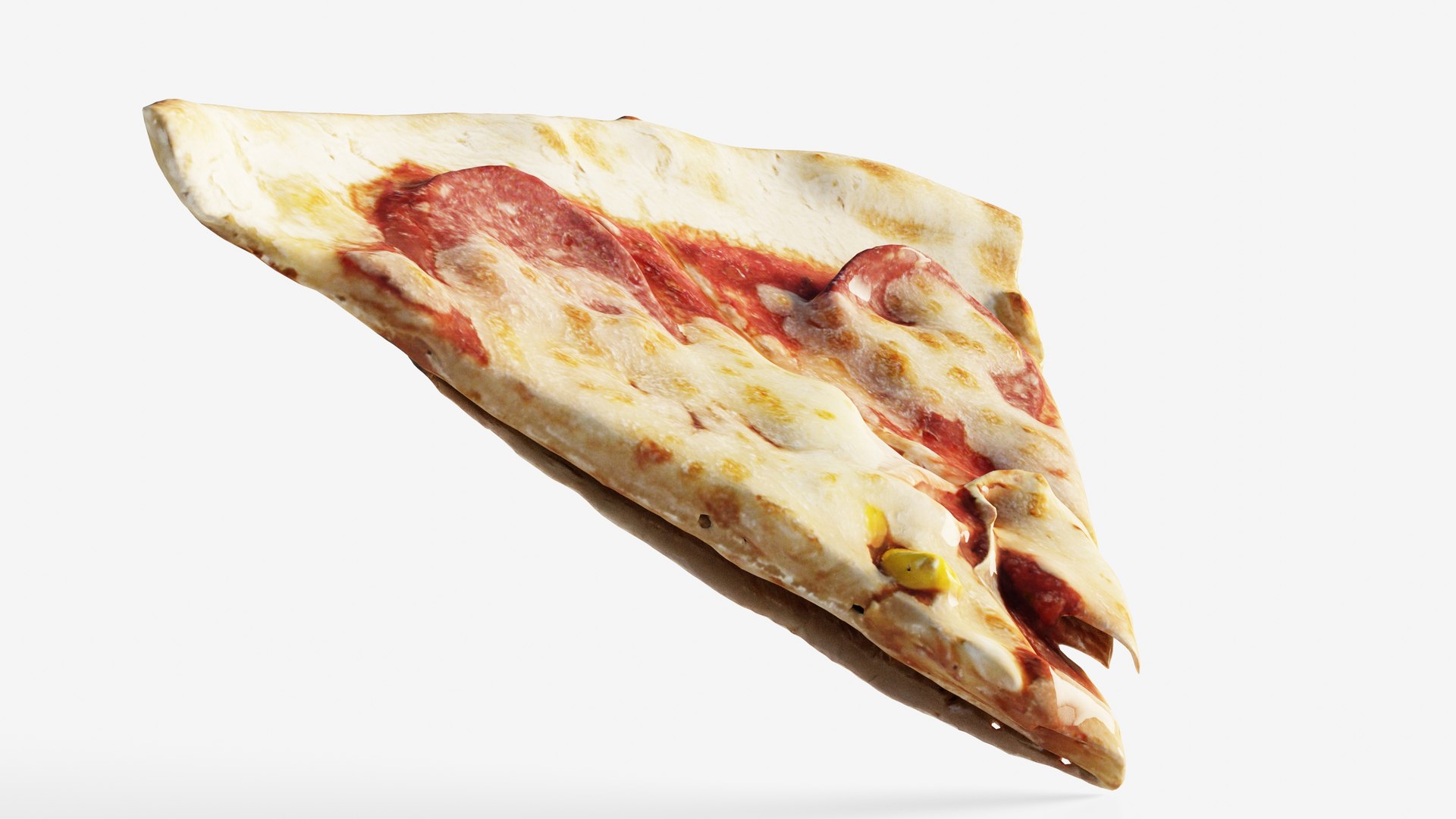 3D Scanned Slice Of Pizza Model - TurboSquid 2345944