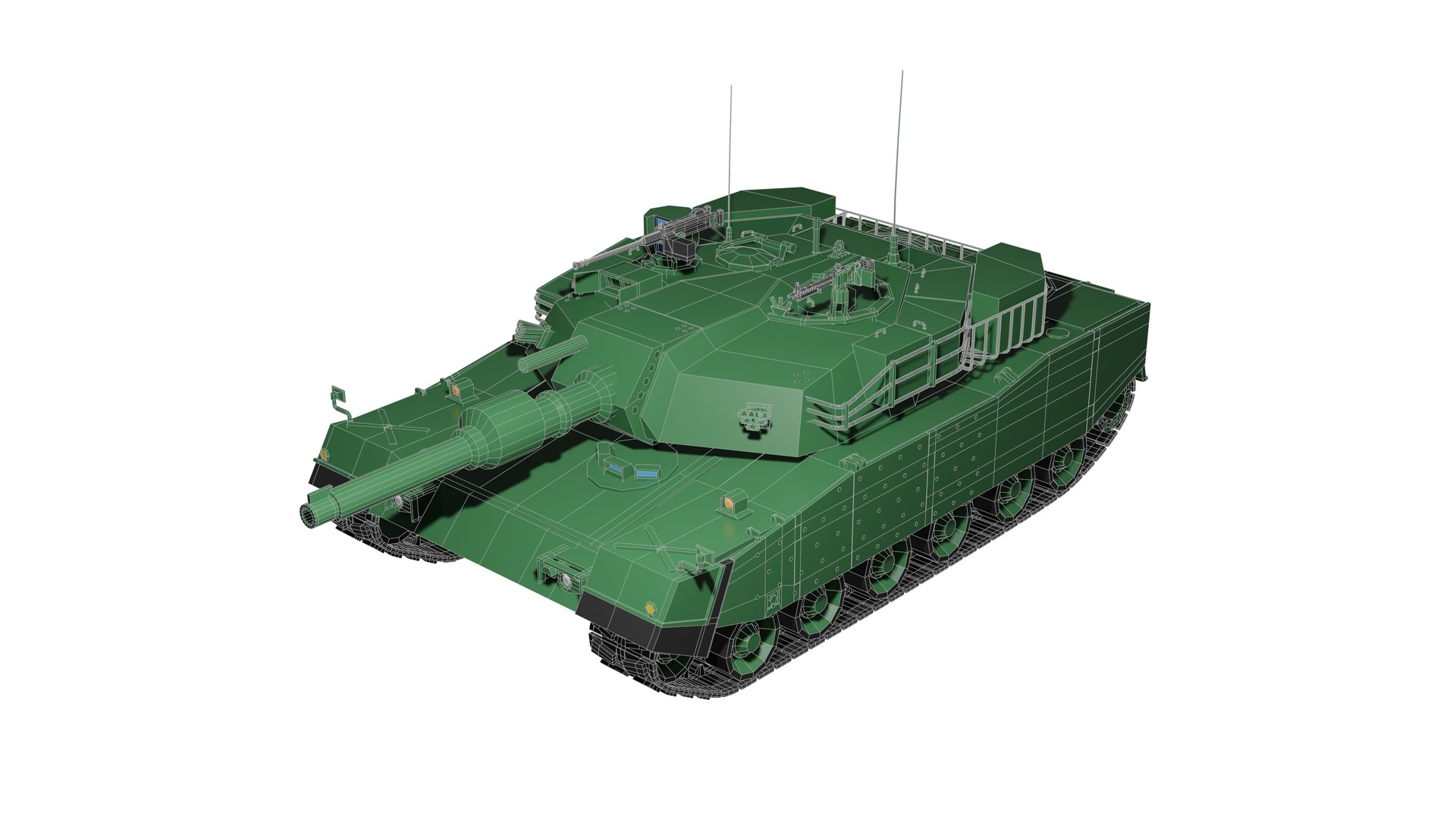3D k1a1 tank - TurboSquid 1655366