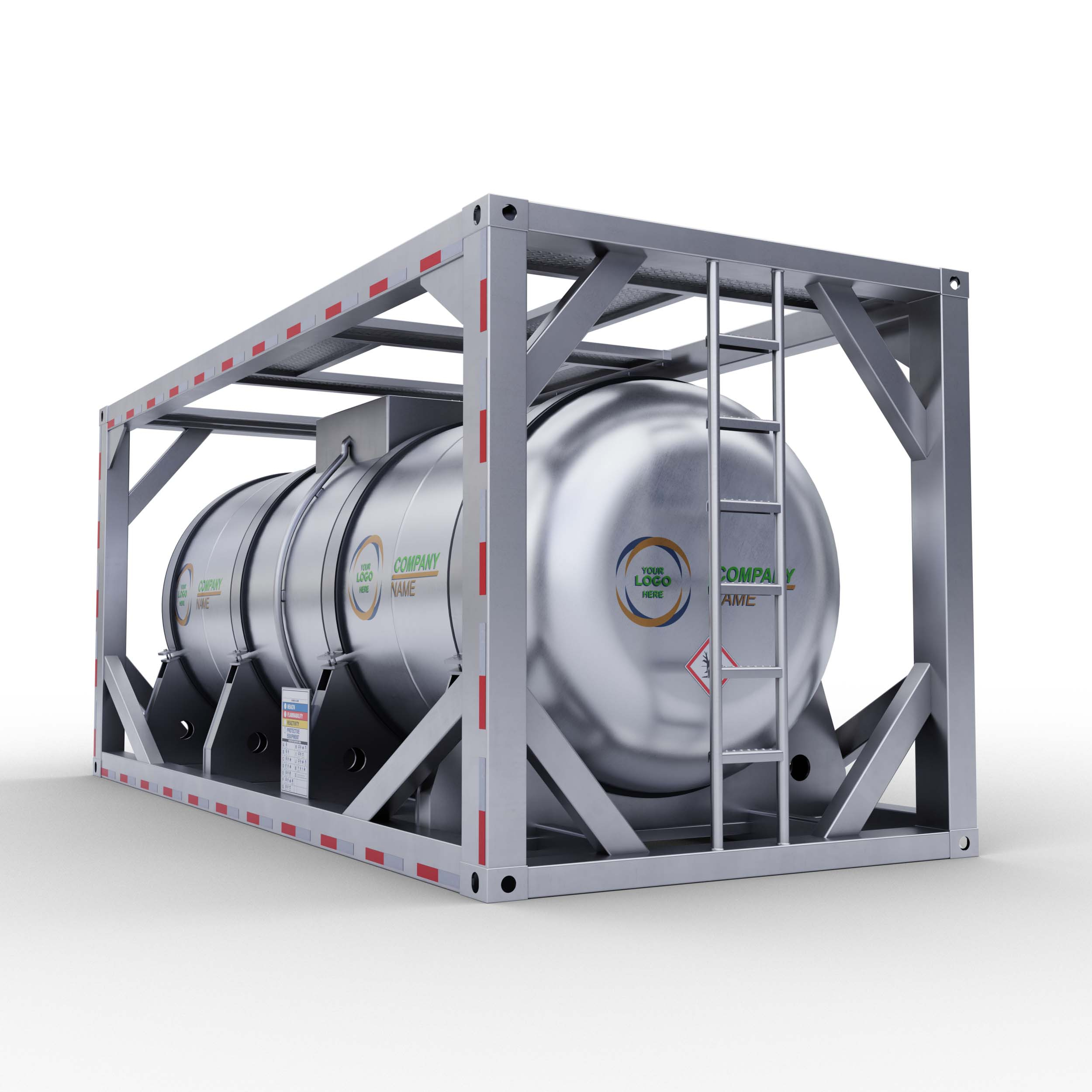 Chemical Tank Container 20FT V1 model - TurboSquid 1939167