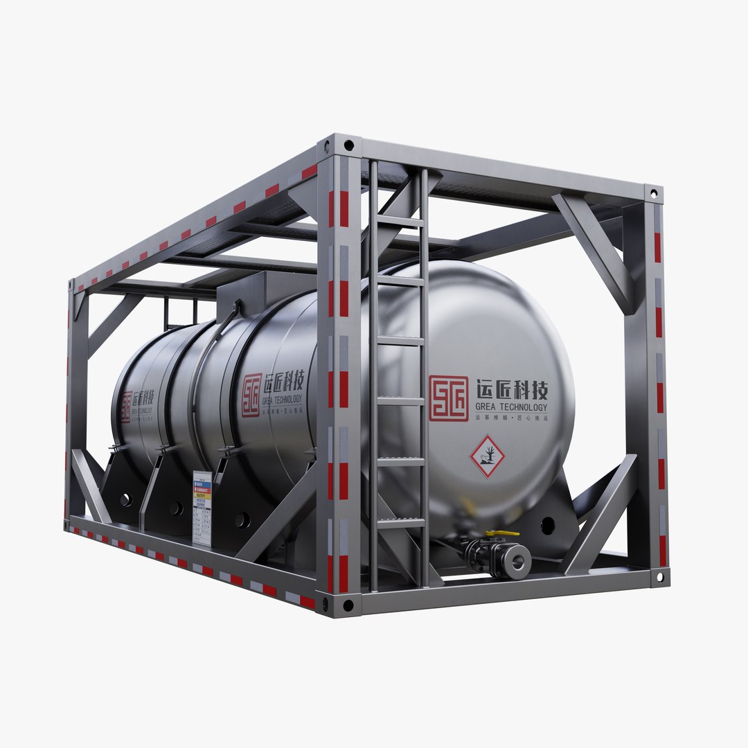 Chemical Tank Container 20FT V1 Model - TurboSquid 1939167