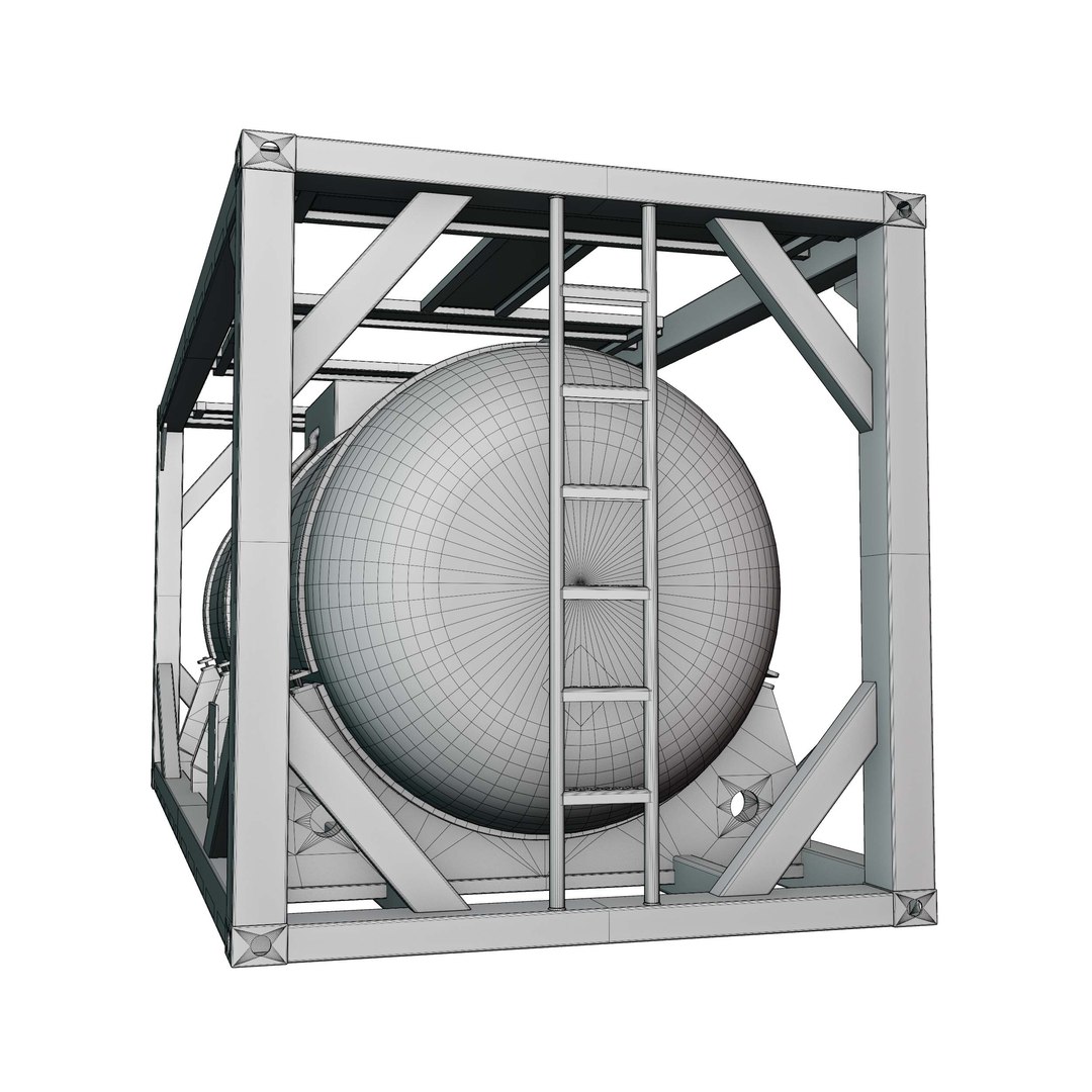 Chemical Tank Container 20FT V1 Model - TurboSquid 1939167