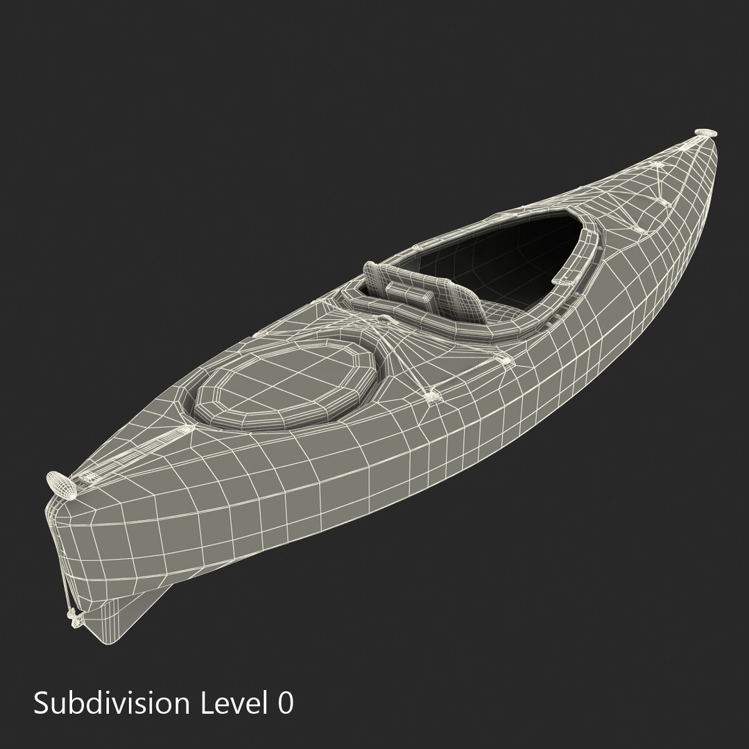 Kayak Generic Modeled 3d Max