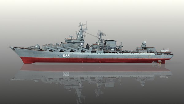 Russian Navy Cruiser Slava Class Marshal Ustinov 3D model - TurboSquid ...