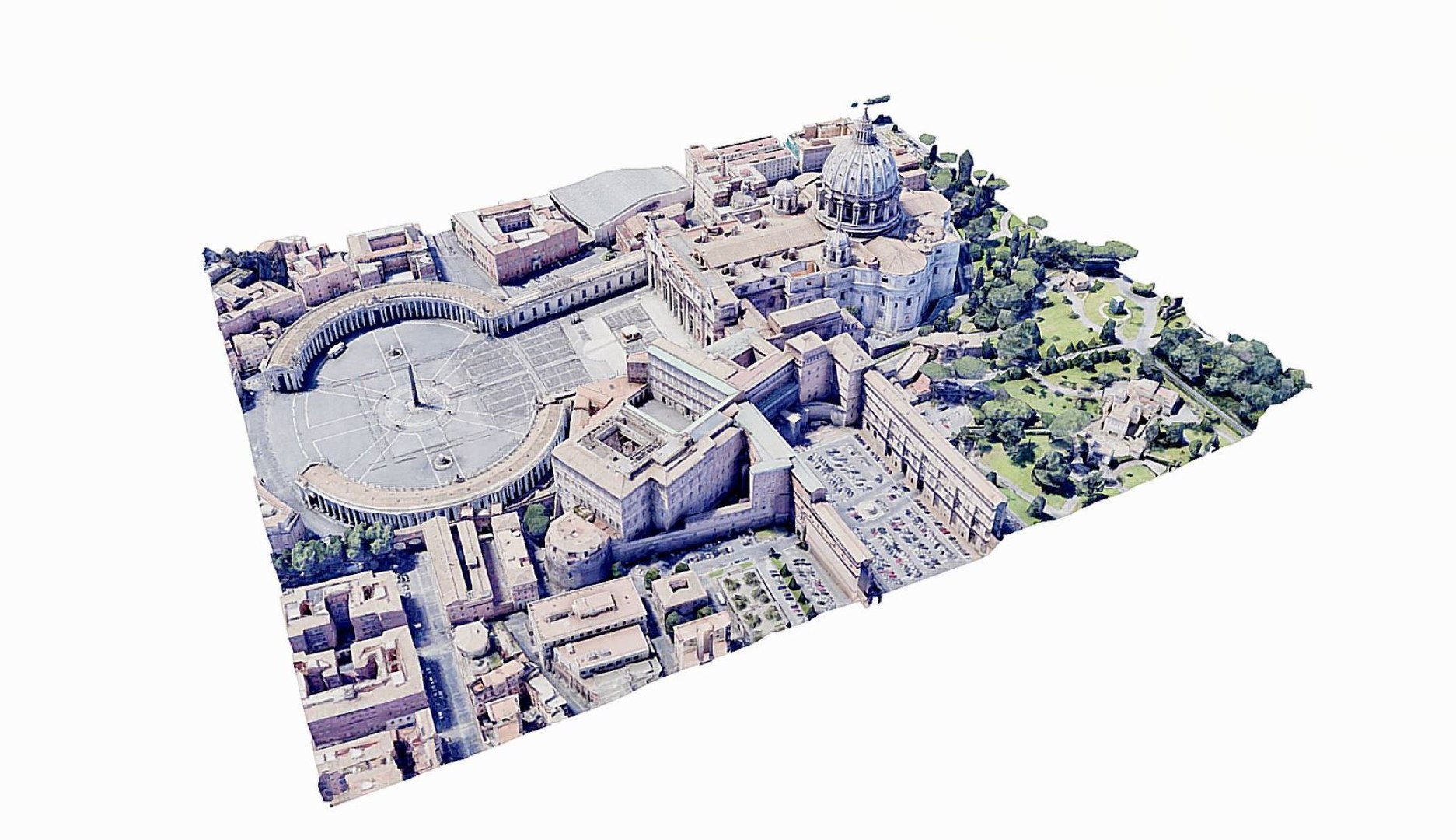 St Peters Square-San Pietro - Vatican 3D Model - TurboSquid 1780086