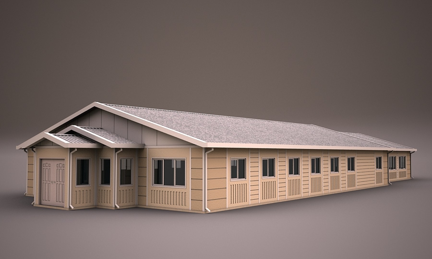 Prefabricated Building 3d Model
