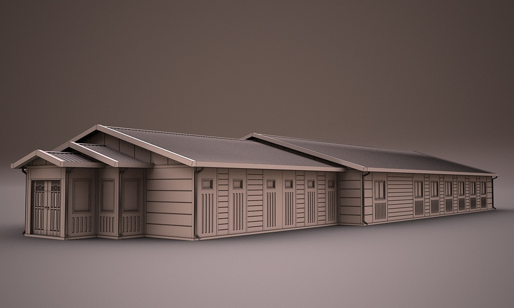 Prefabricated Building 3d Model