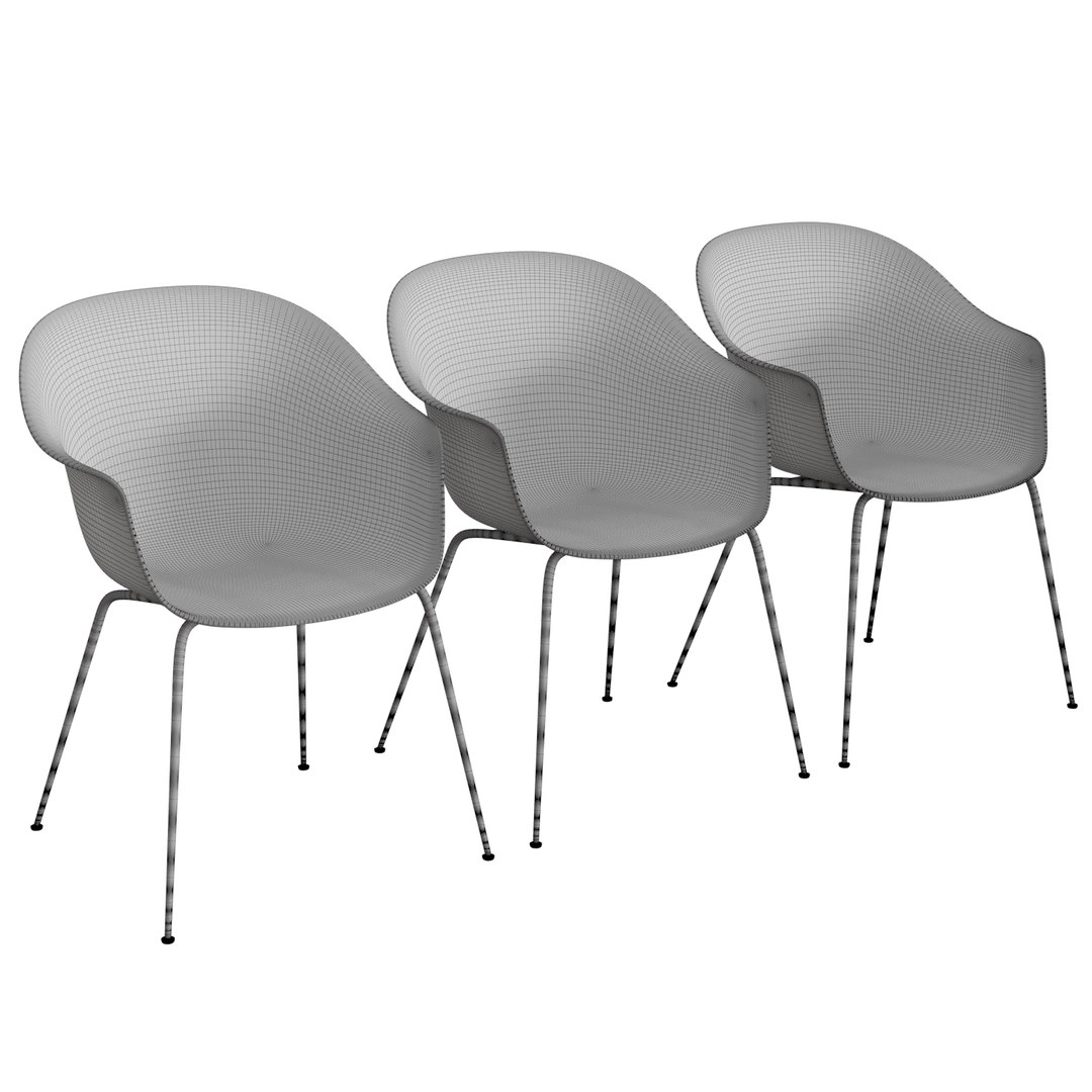 3D bat dining chair bases model - TurboSquid 1631171