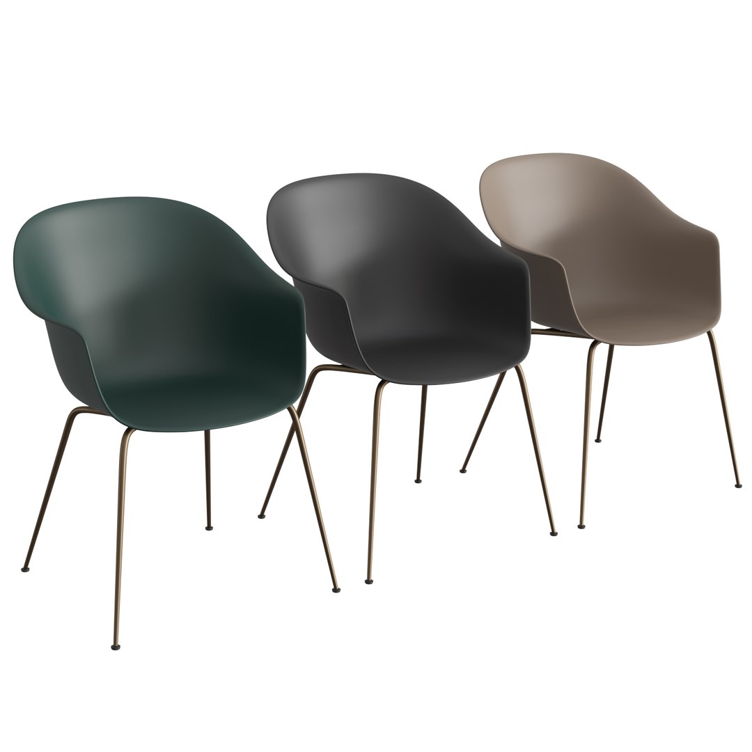 3D bat dining chair bases model - TurboSquid 1631171