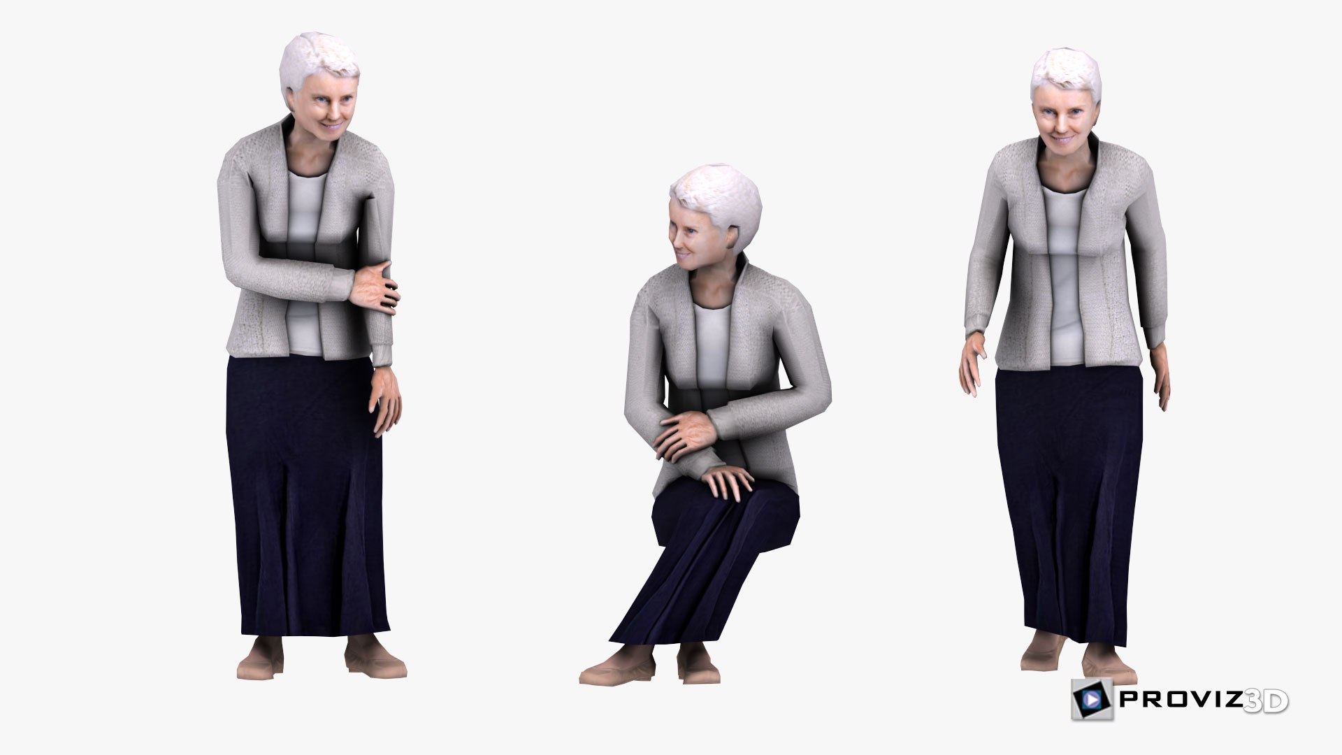 3D People 30 Still 3D Elderly People Vol 01 3D Model - TurboSquid 1907908