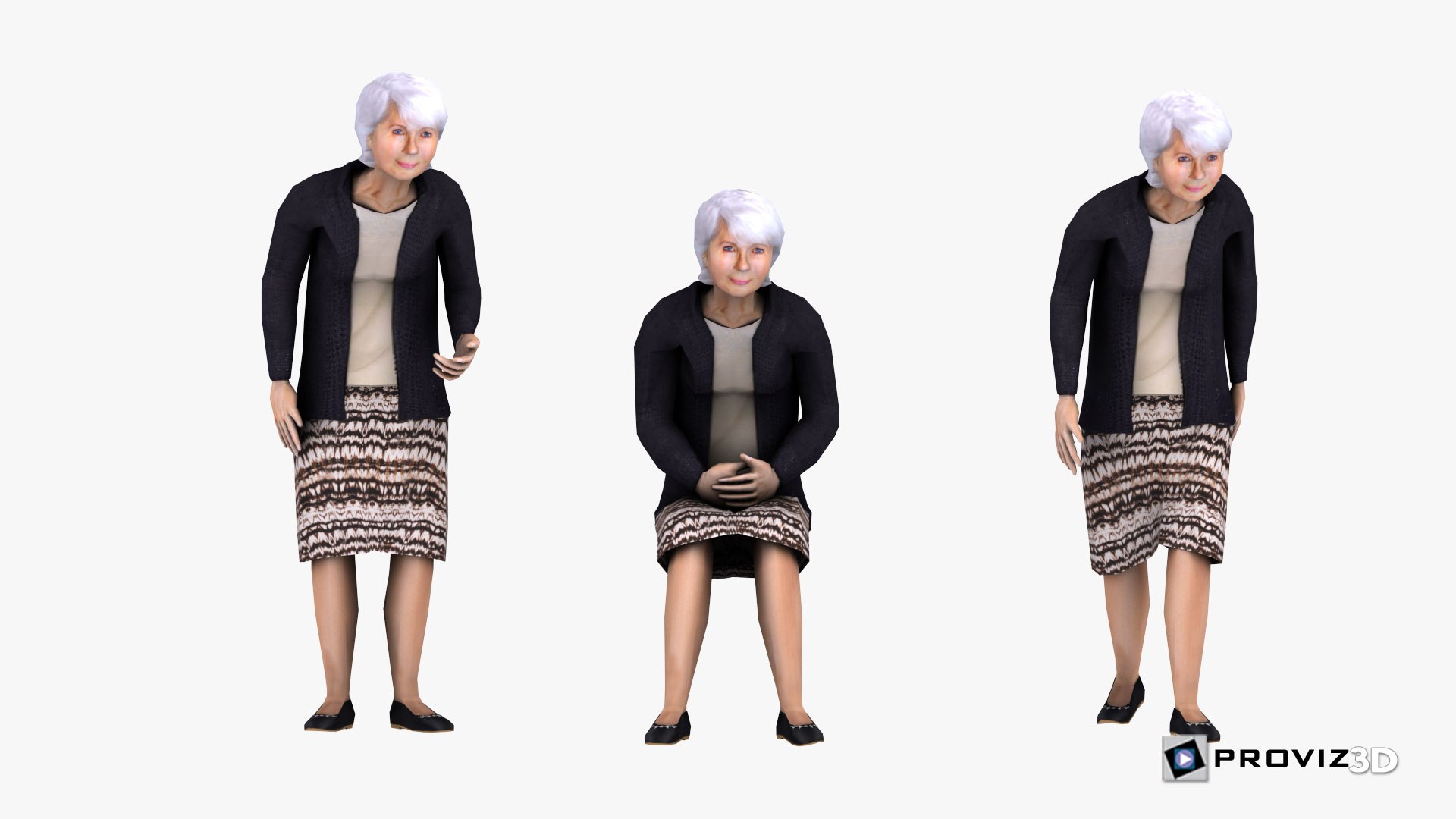 3D People 30 Still 3D Elderly People Vol 01 3D Model - TurboSquid 1907908