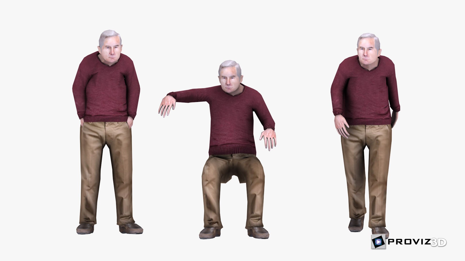 3D People 30 Still 3D Elderly People Vol 01 3D Model - TurboSquid 1907908