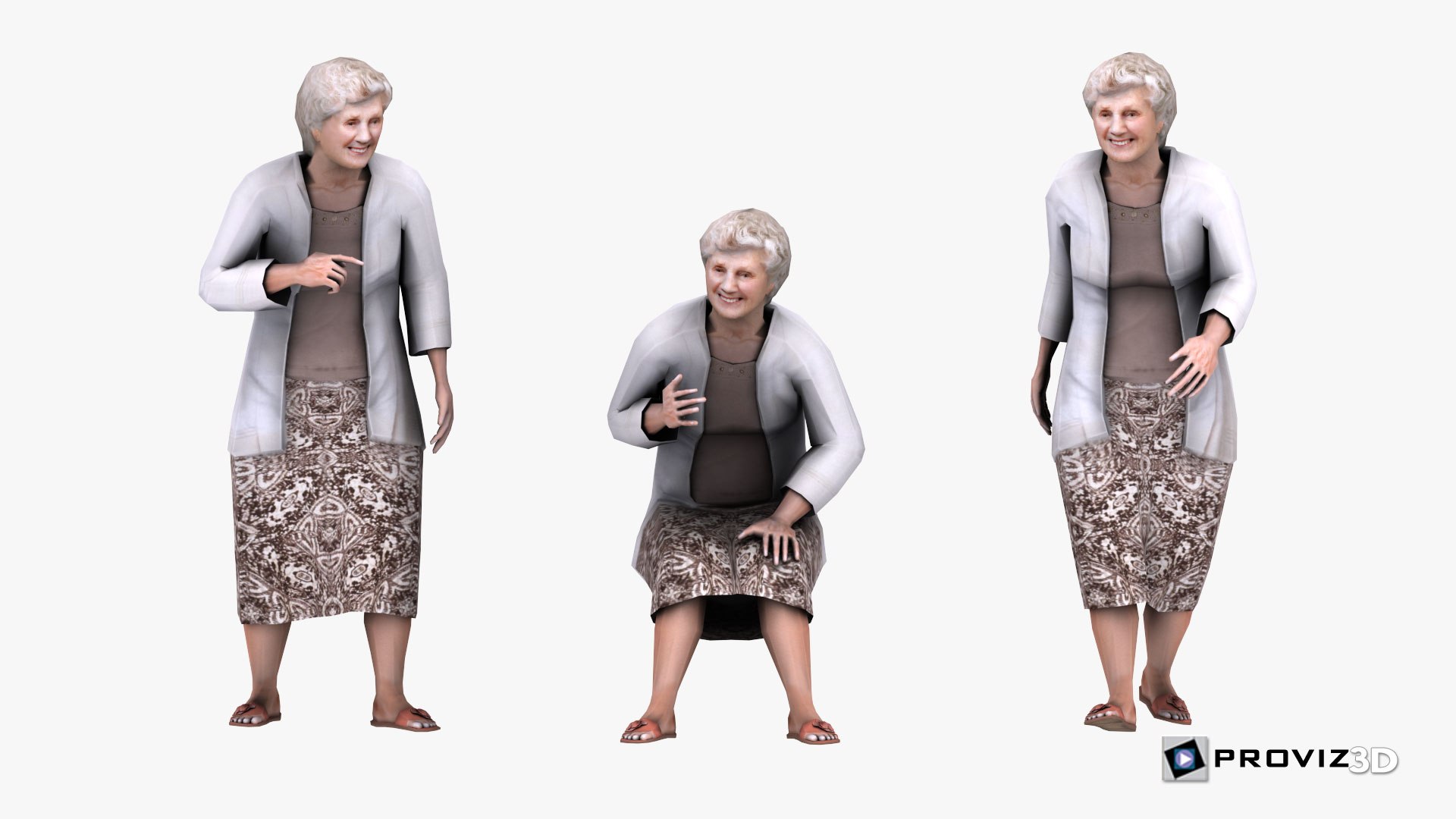 3D People 30 Still 3D Elderly People Vol 01 3D Model - TurboSquid 1907908