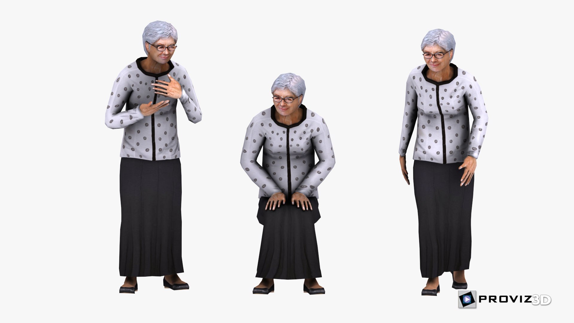 3D People 30 Still 3D Elderly People Vol 01 3D Model - TurboSquid 1907908