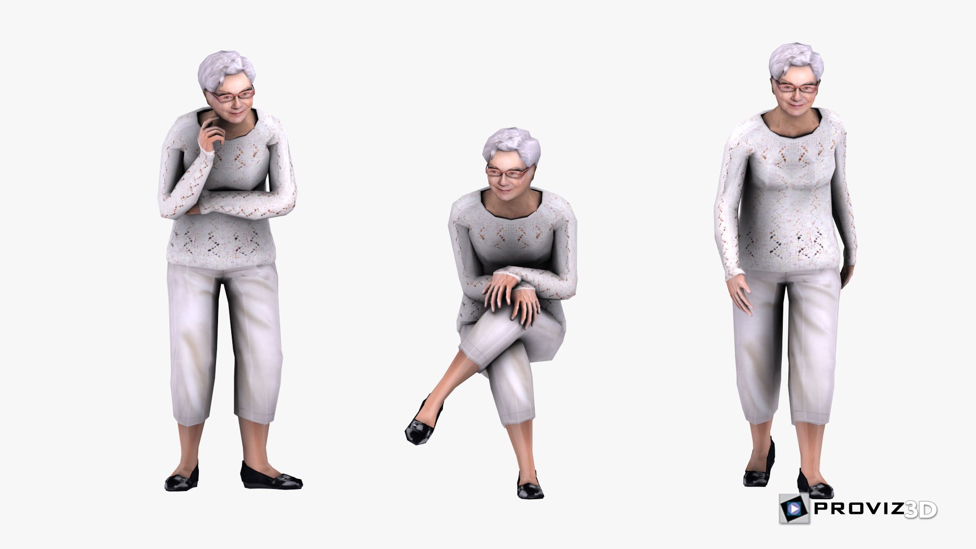 3D People 30 Still 3D Elderly People Vol 01 3D Model - TurboSquid 1907908