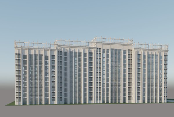 3D Residential luxury building 3D model - TurboSquid 1840043