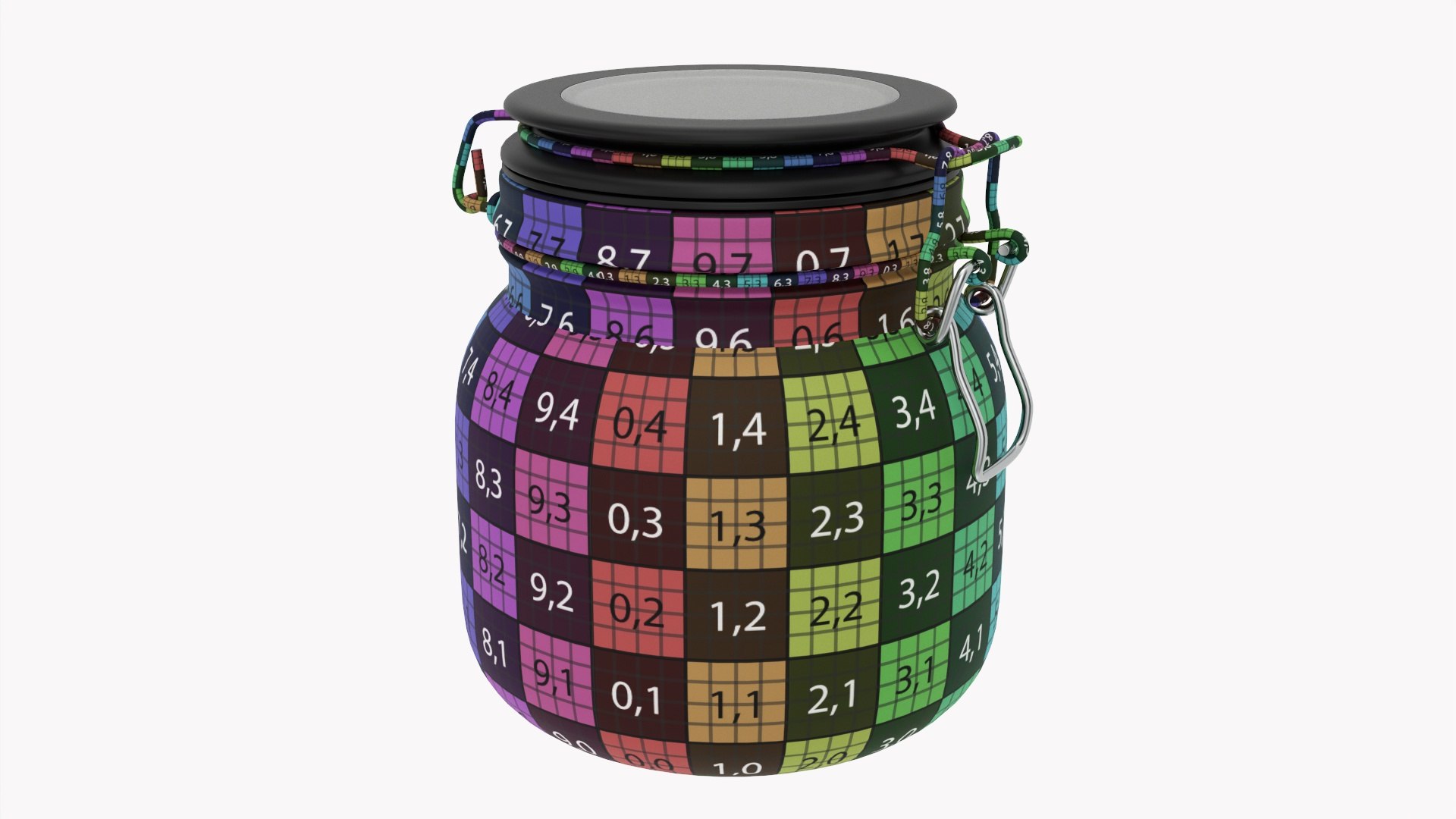 Kitchen glass jar with contents 02 3D - TurboSquid 1786222