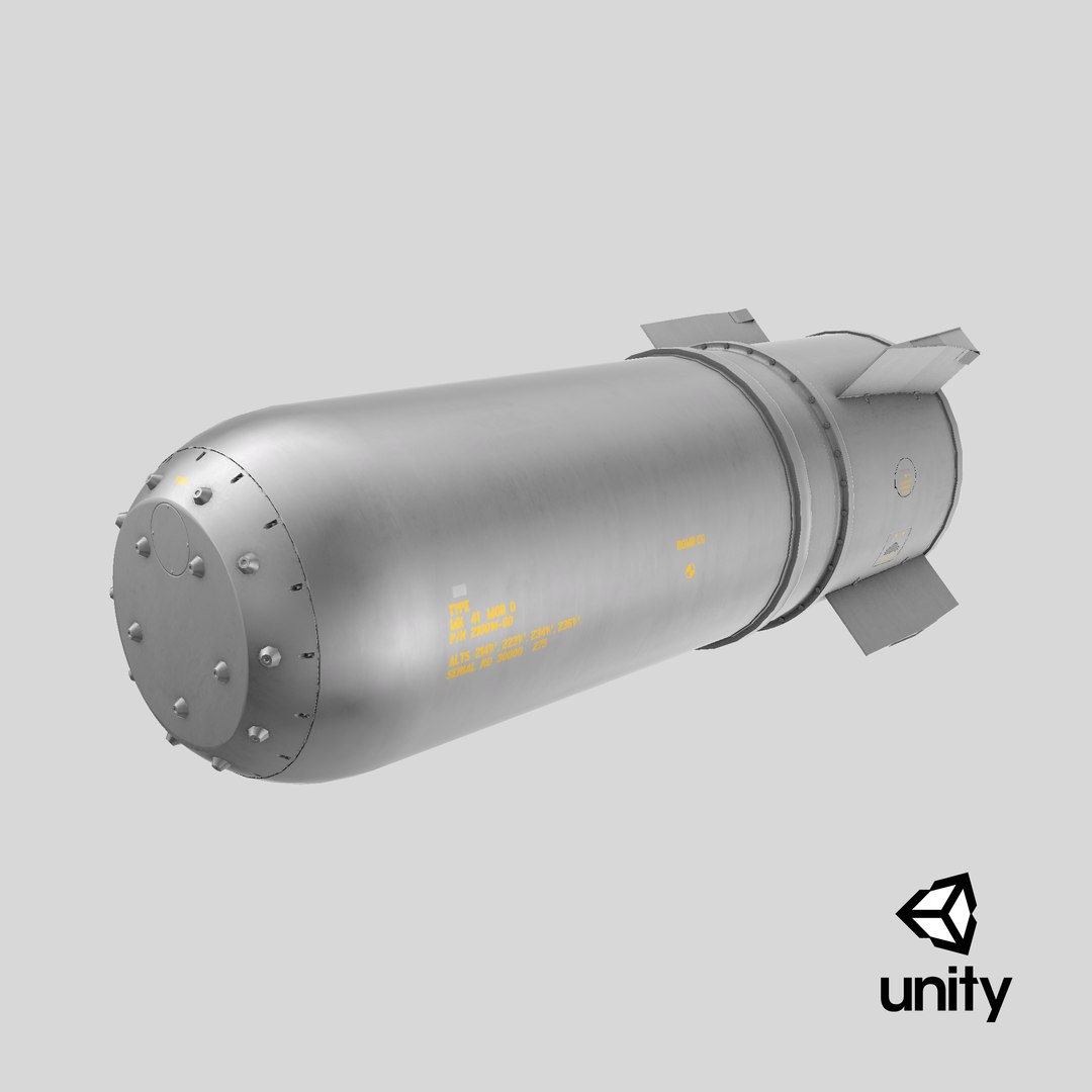 3D Steel B41 Nuclear Bomb Model - TurboSquid 2240477