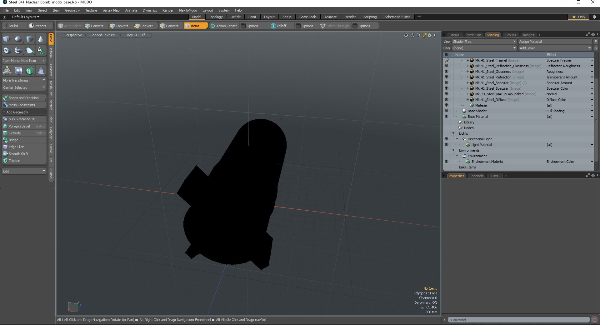 3D Steel B41 Nuclear Bomb Model - TurboSquid 2240477