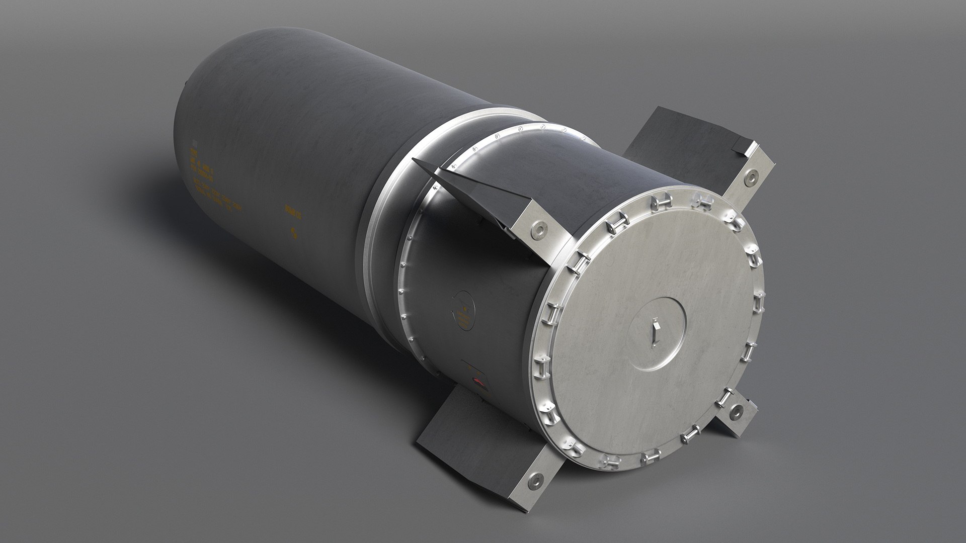 3D Steel B41 Nuclear Bomb Model - TurboSquid 2240477