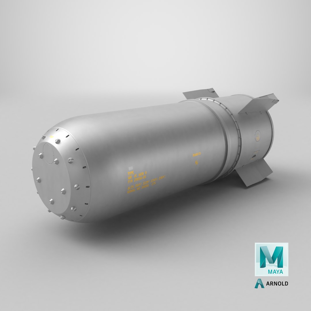 3D Steel B41 Nuclear Bomb Model - TurboSquid 2240477