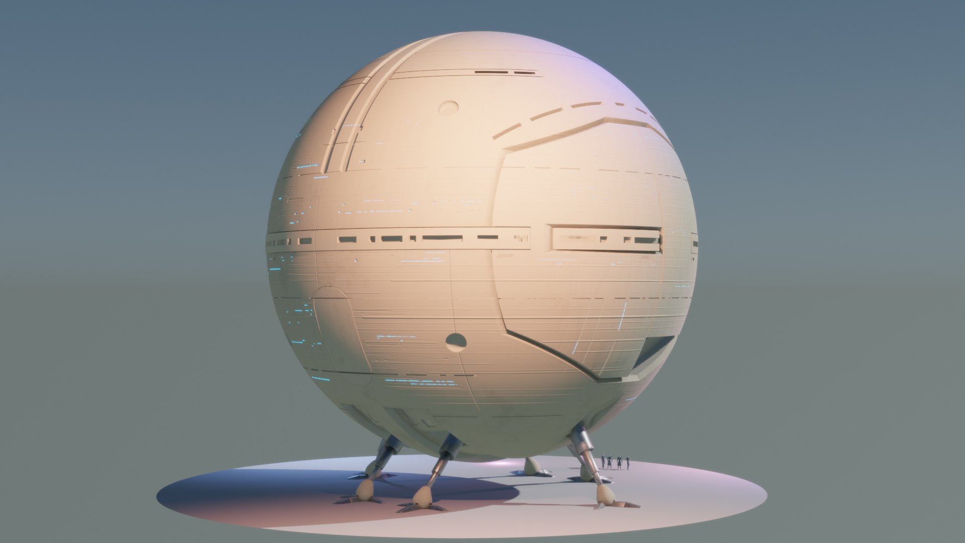 3D Spheric Starship - TurboSquid 1857196