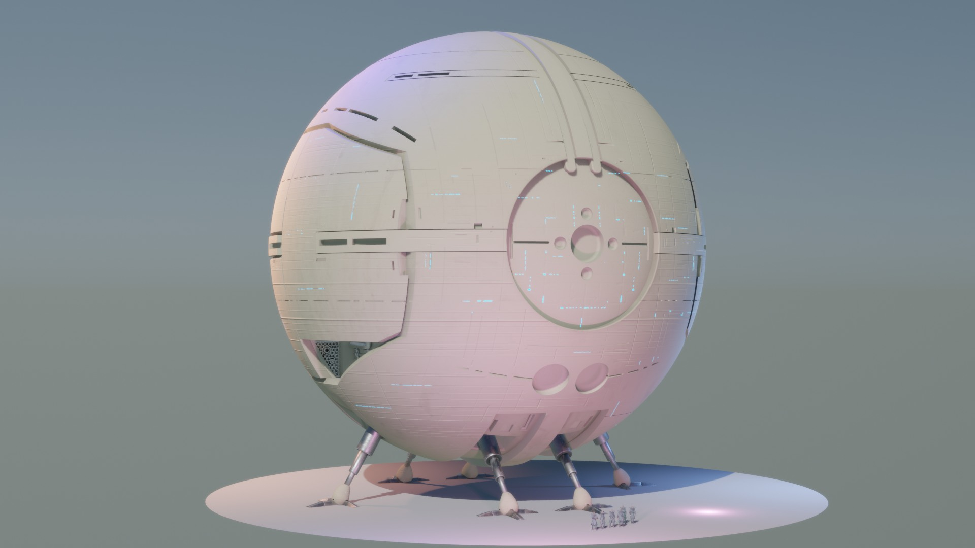 3D Spheric Starship - TurboSquid 1857196