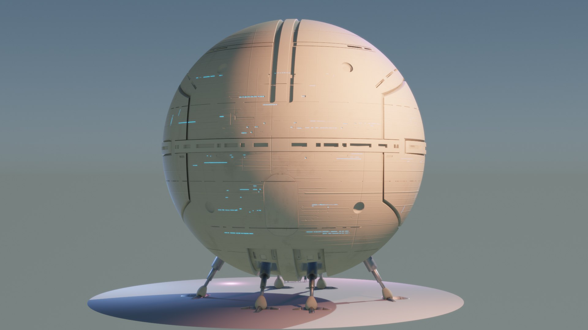 3D Spheric Starship - TurboSquid 1857196