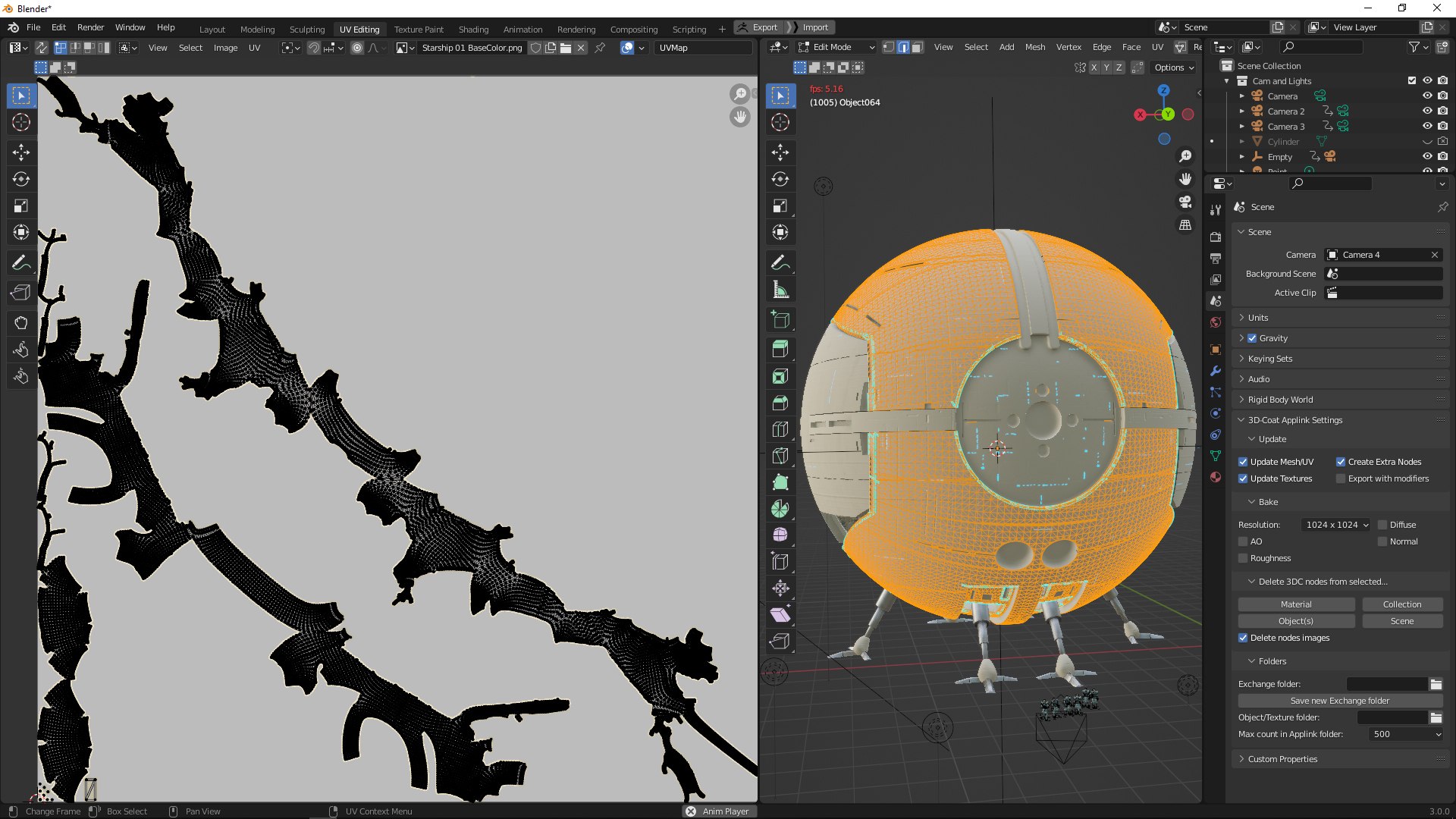 3D Spheric Starship - TurboSquid 1857196