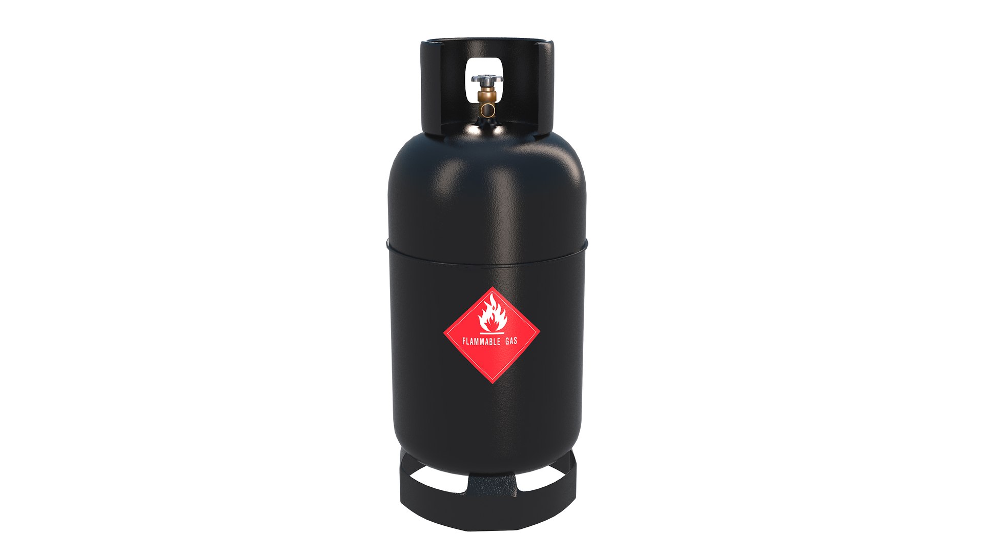Gas Cylinder - Black Model - TurboSquid 1910248