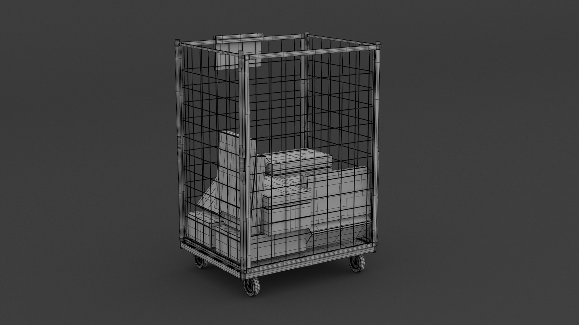 Roll Container 3D Model - TurboSquid 2289163