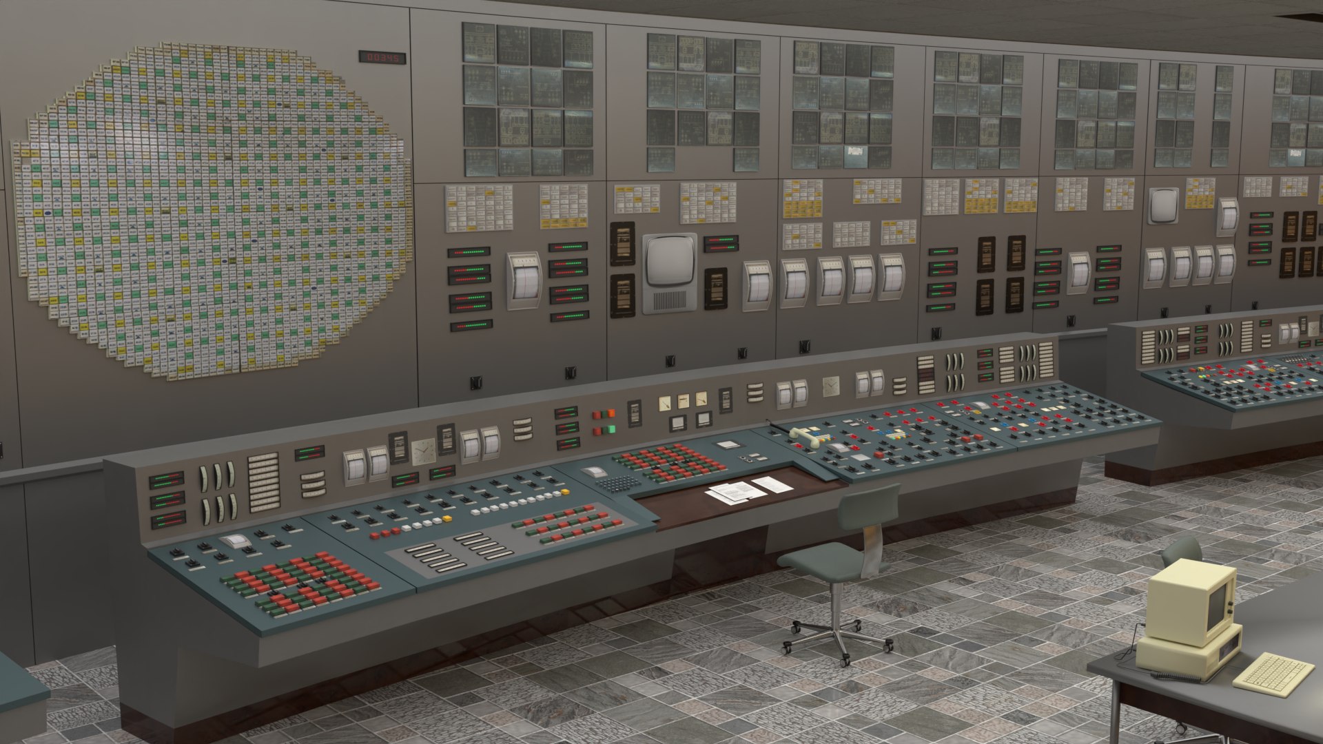 Chernobyl Controle Room 3D - TurboSquid 1990792