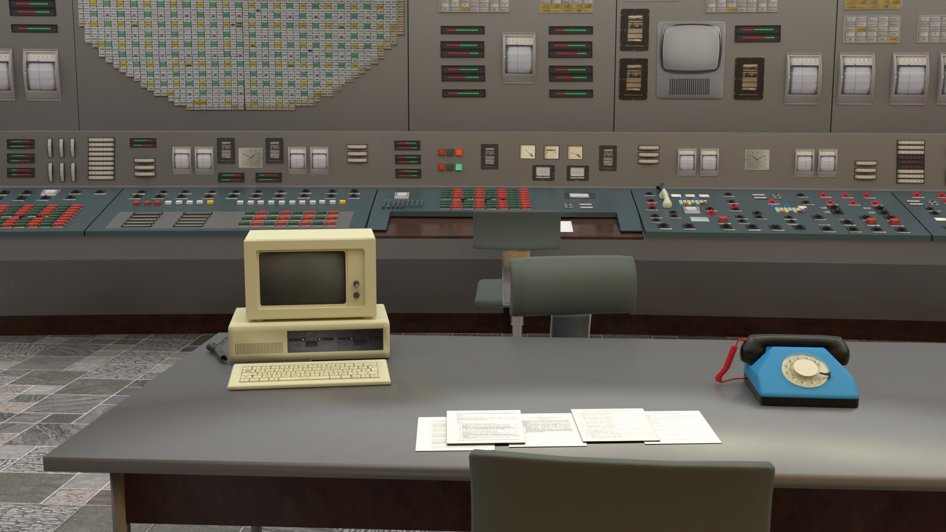 Chernobyl Controle Room 3D - TurboSquid 1990792