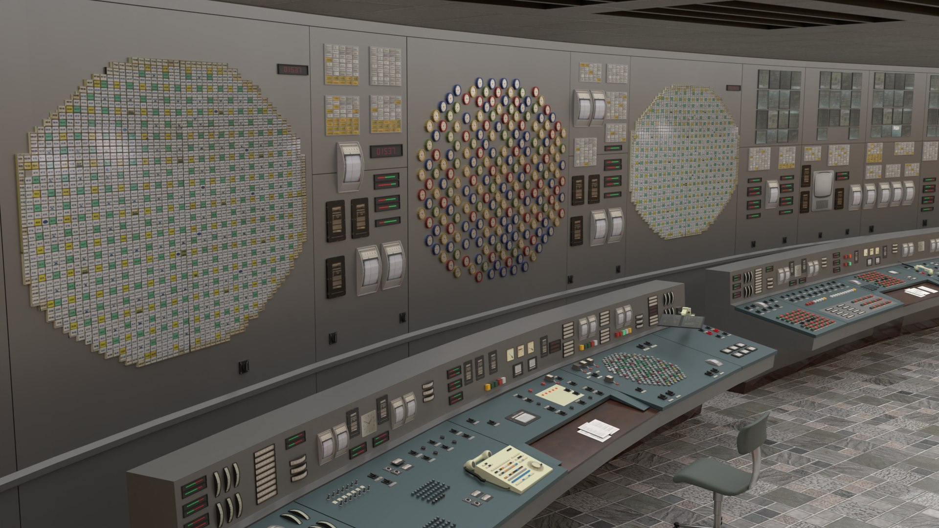 Chernobyl Controle Room 3D - TurboSquid 1990792