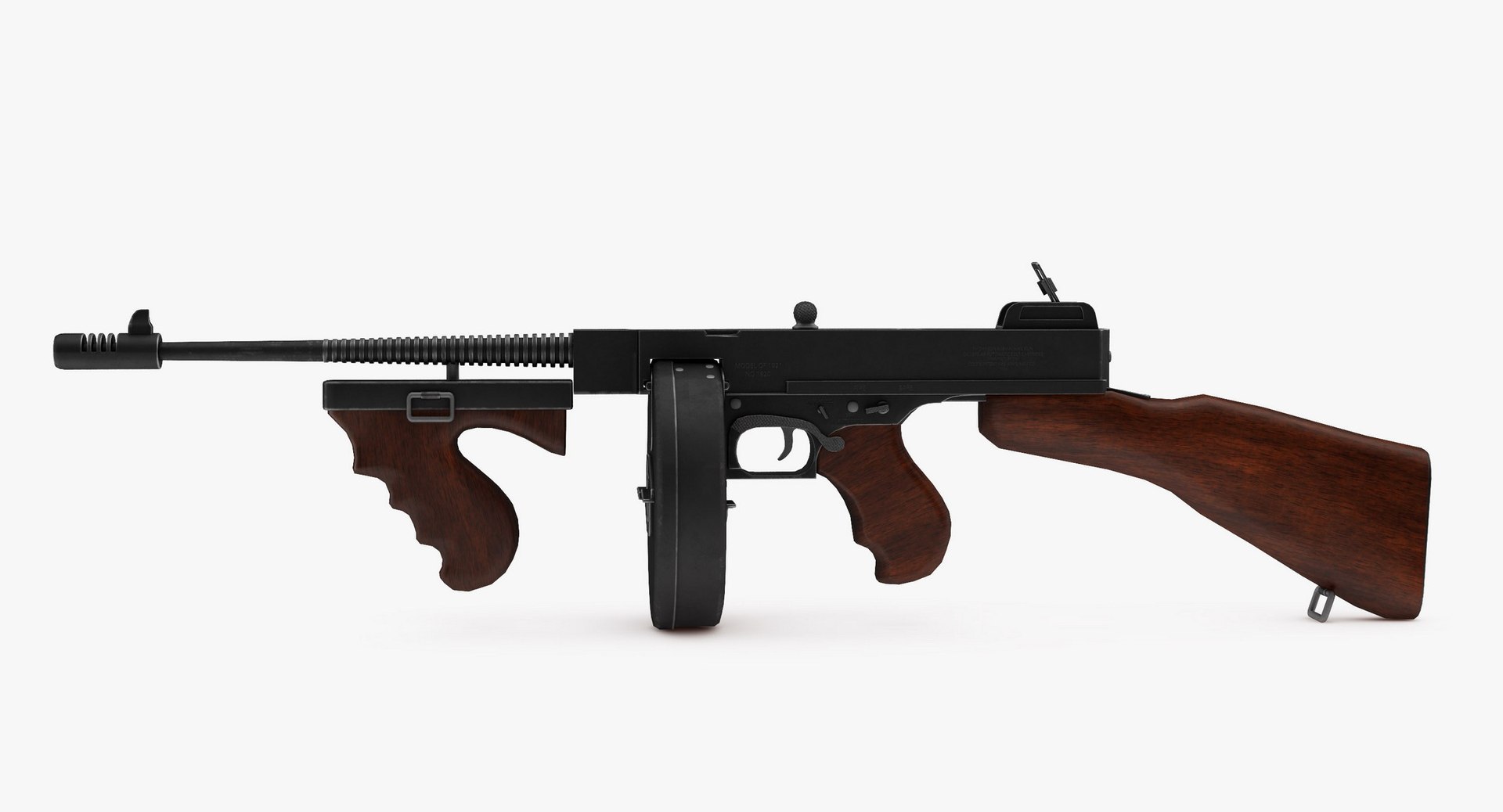 Thompson Submachine Gun 3D Model - TurboSquid 1739548