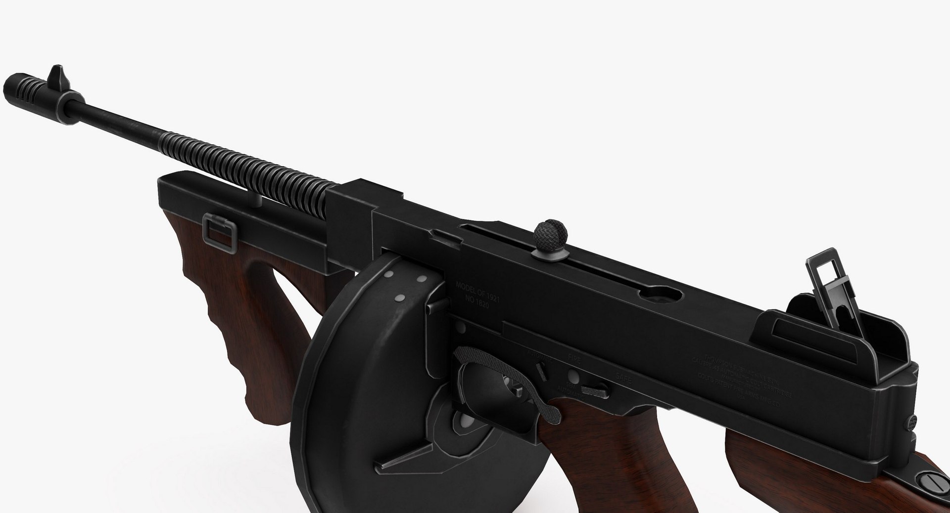 Thompson Submachine Gun 3D Model - TurboSquid 1739548