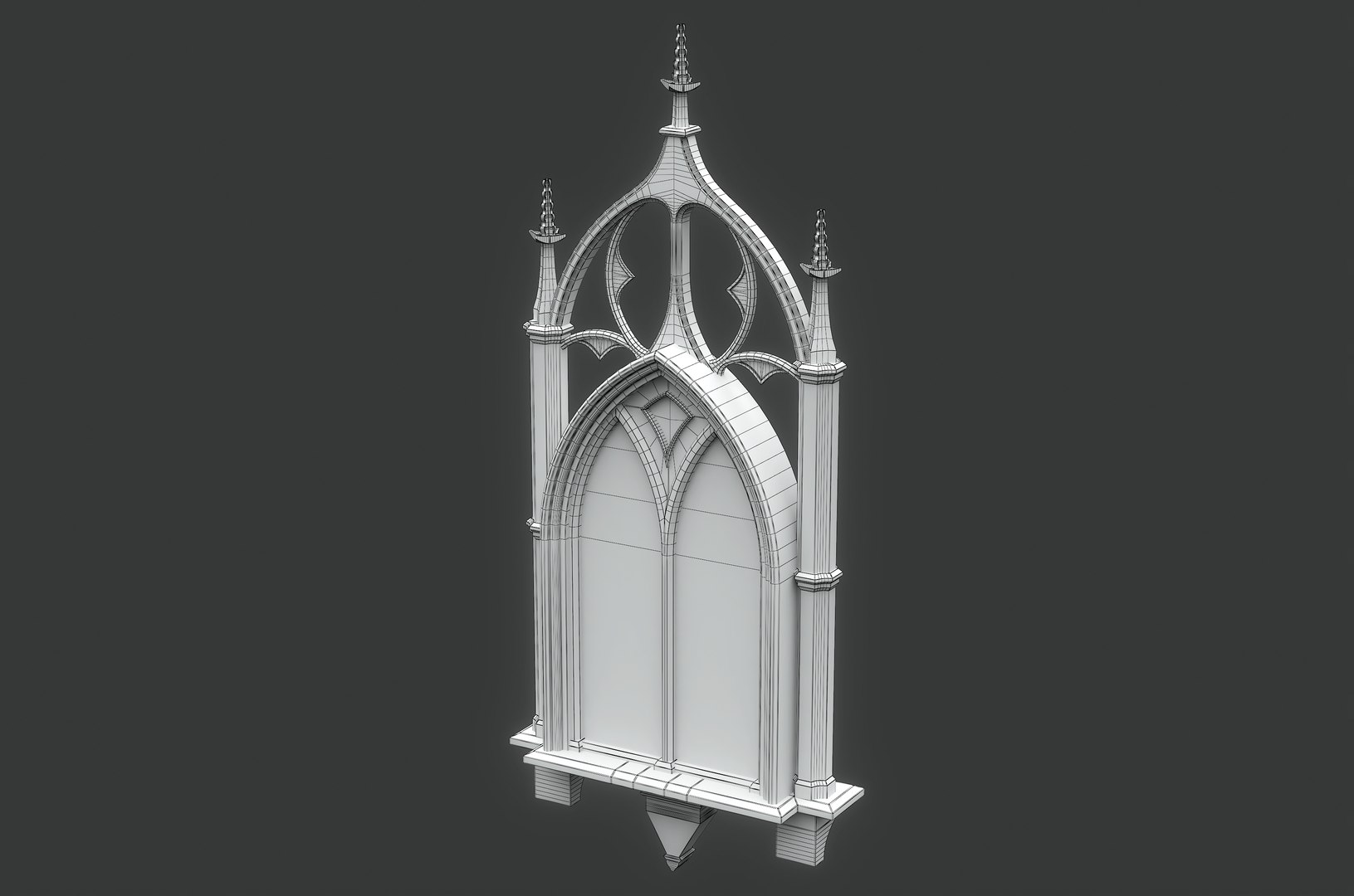 3D Model Gothic Window 01 - TurboSquid 1459255