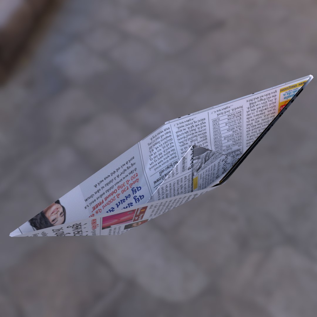 Origami Paper Boat 3D Model - TurboSquid 1521883