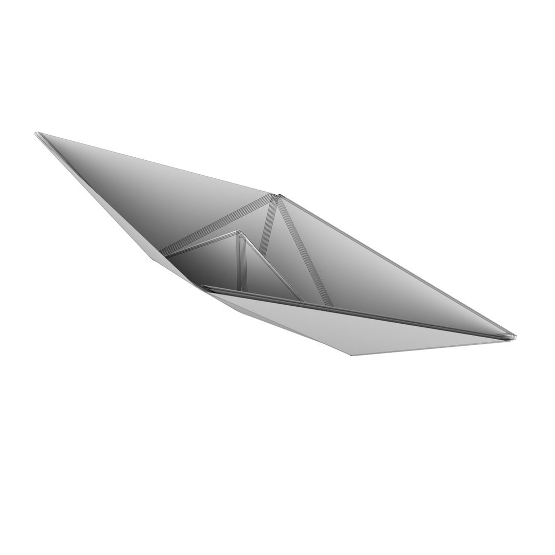 Origami Paper Boat 3D Model - TurboSquid 1521883
