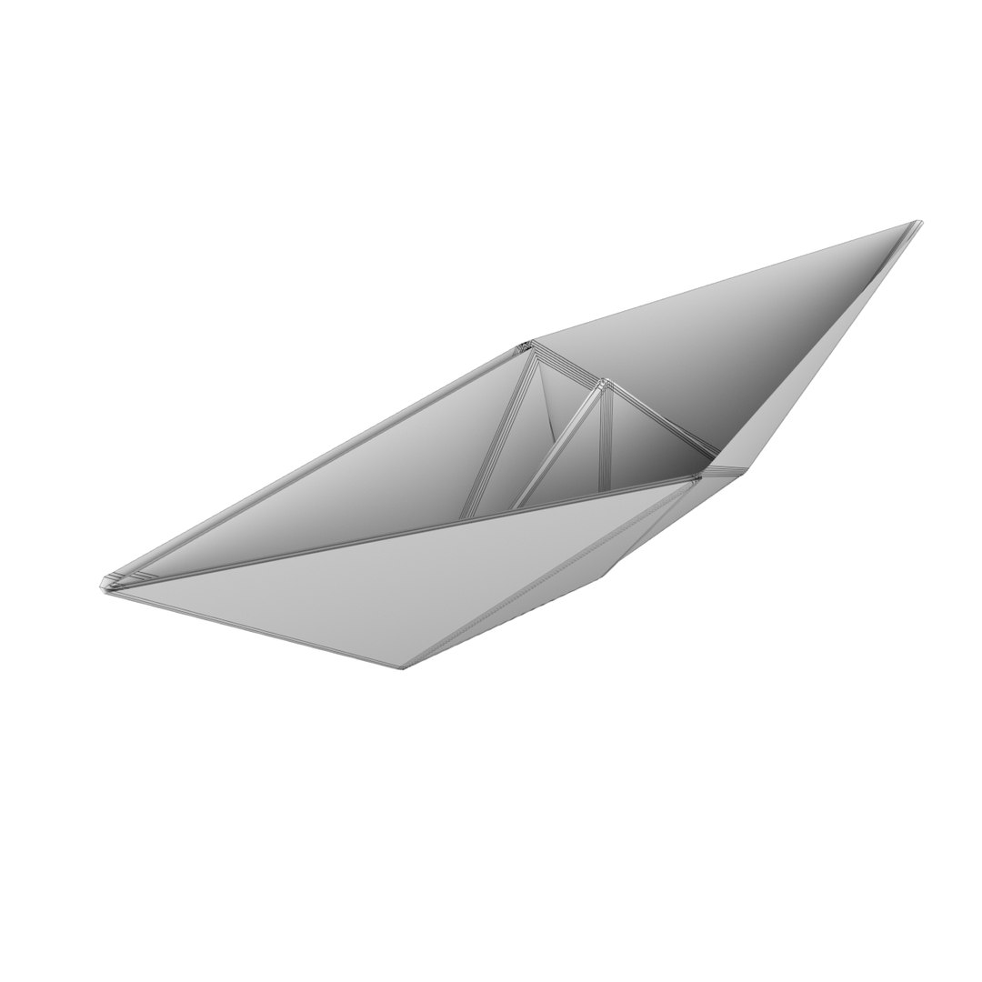 Origami Paper Boat 3D Model - TurboSquid 1521883