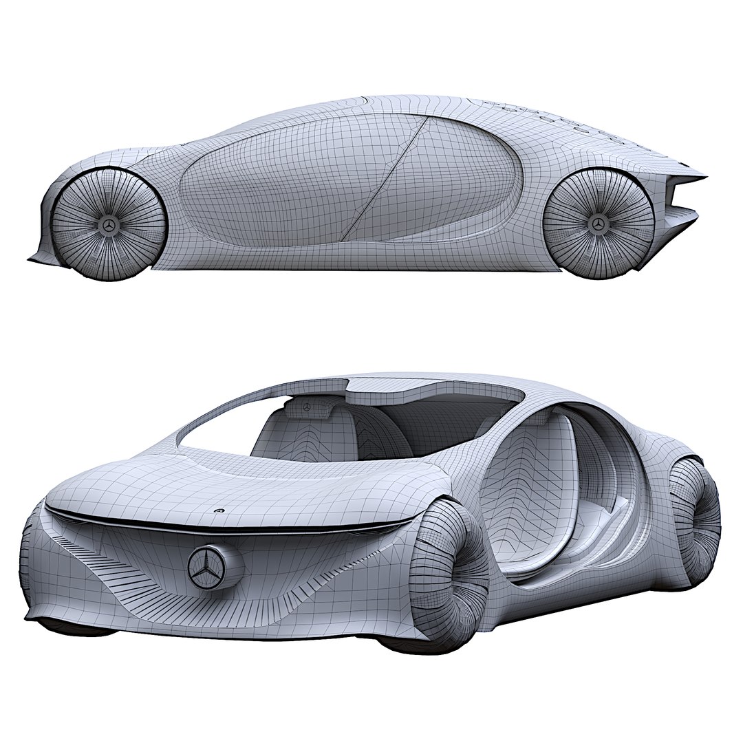 3D Mercedes Benz Vision AVTR Model - TurboSquid 2026888