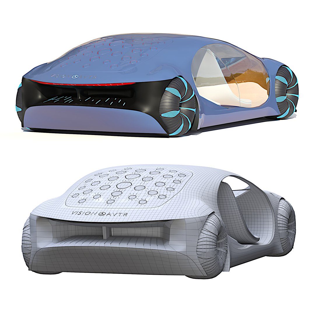 3D Mercedes Benz Vision AVTR Model - TurboSquid 2026888