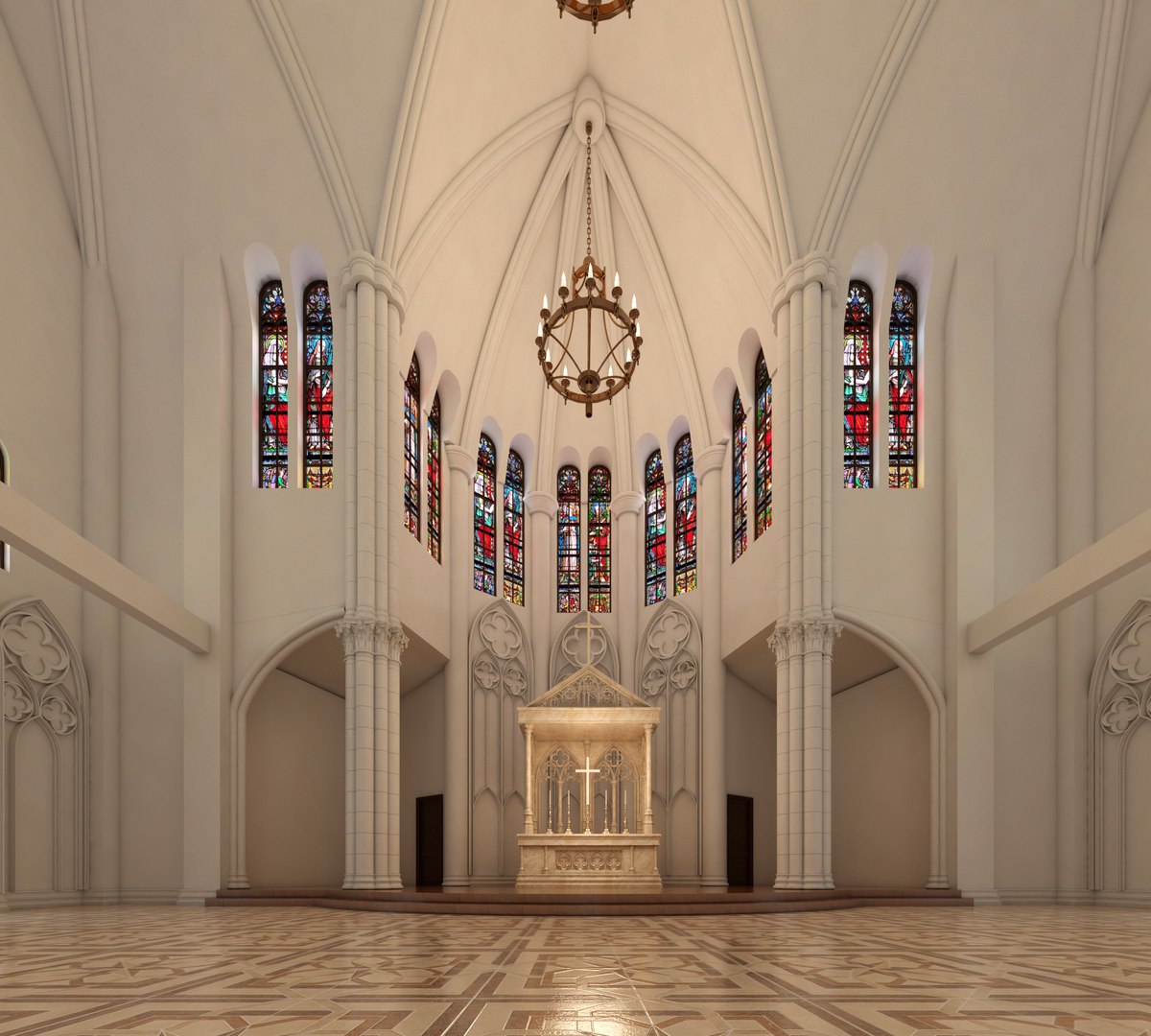 Church Interior 09 Model - TurboSquid 2186477
