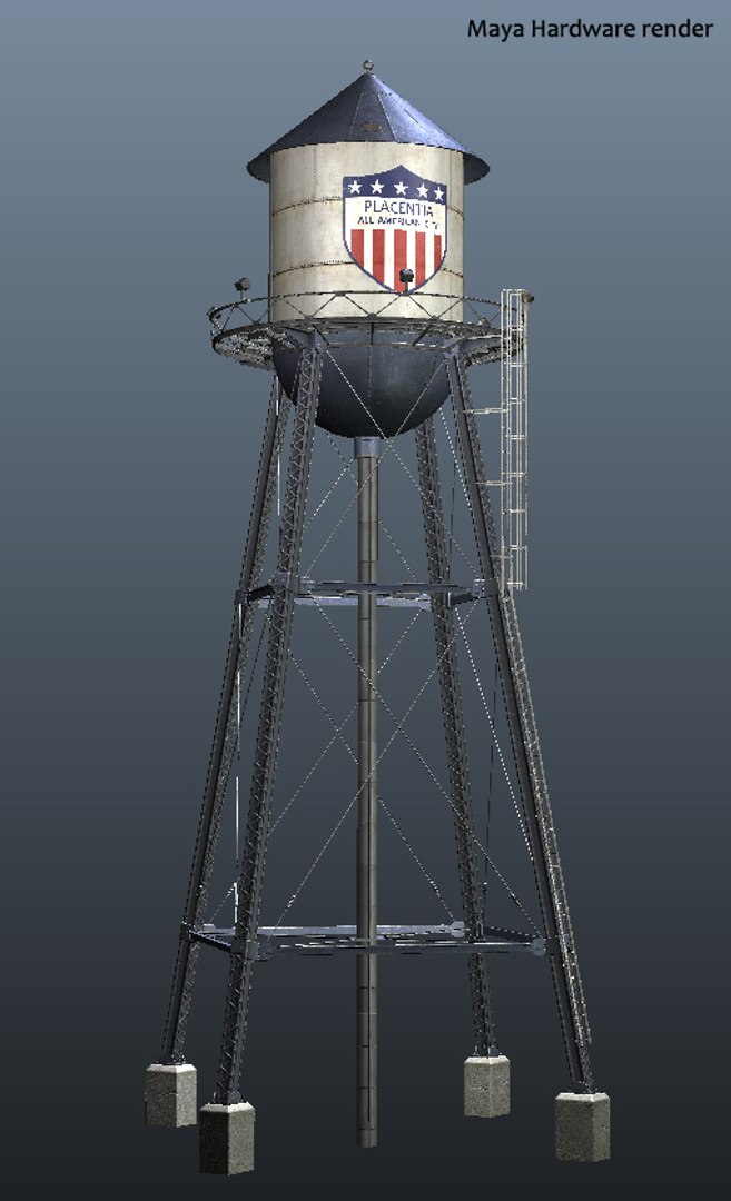 3d Model Water Tower