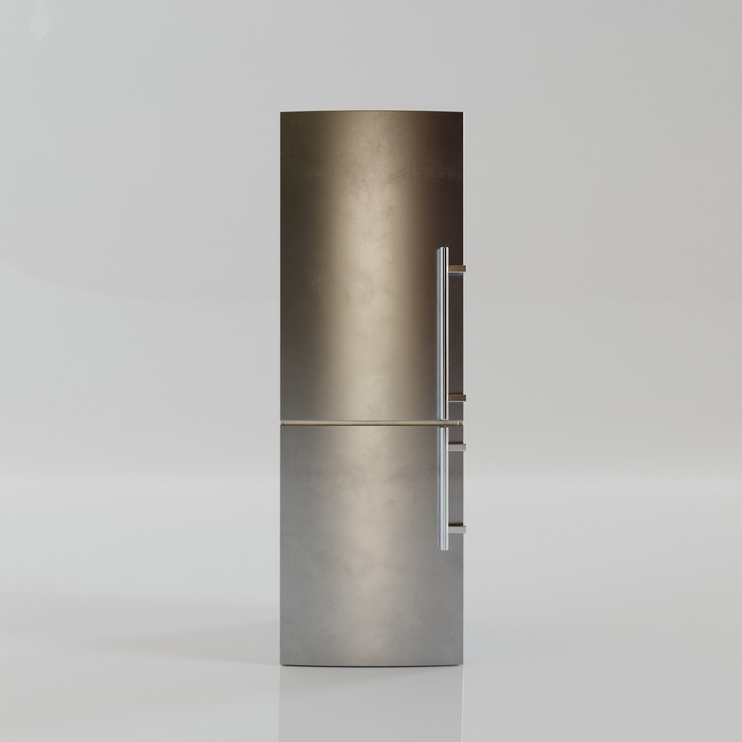 3D Modern Steel Fridge 3D Model - TurboSquid 2045076