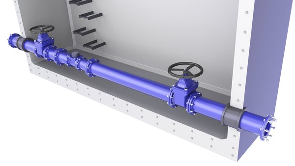 Sewage Concrete Water Meter Well Diagram Inside 5 3D model - TurboSquid ...