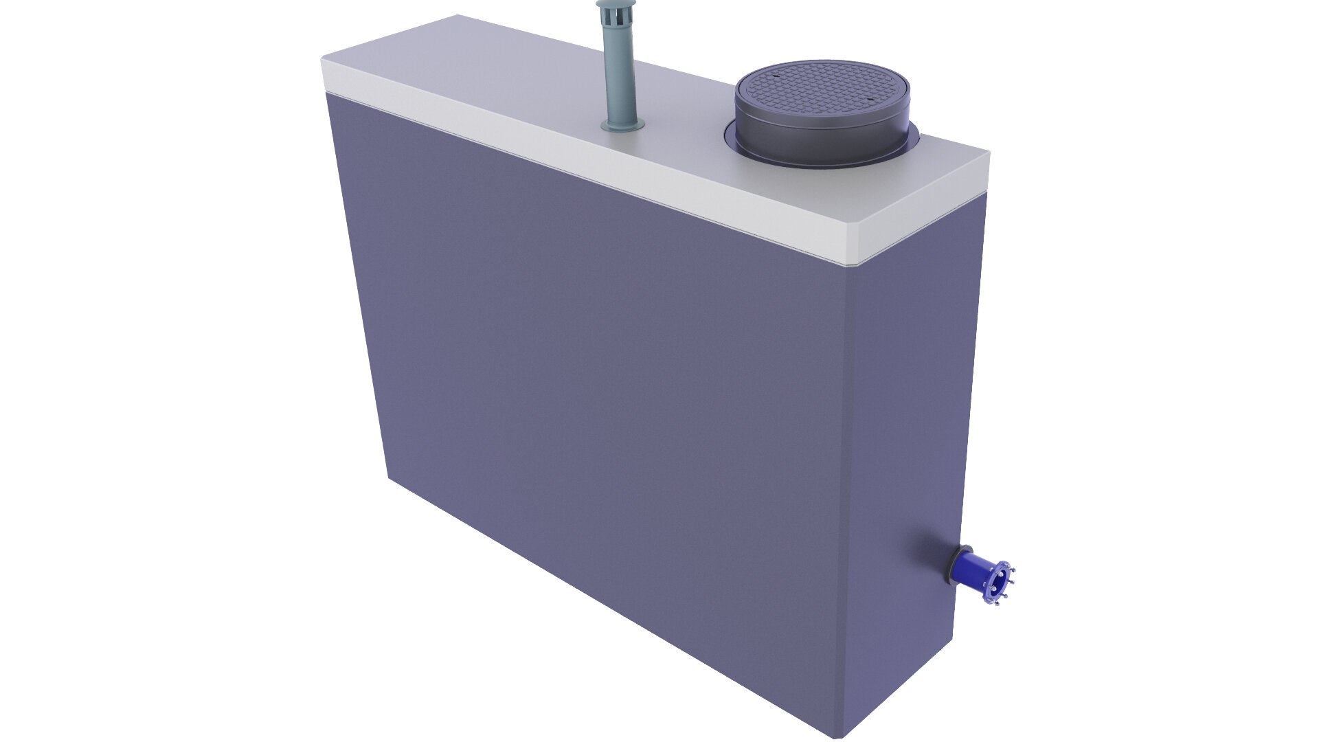 Sewage Concrete Water Meter Well Diagram Inside 5 3D Model - TurboSquid ...
