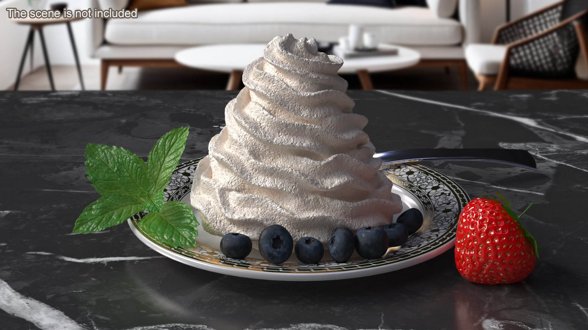 Vanilla Whipped Cream 3D Model - TurboSquid 2240387