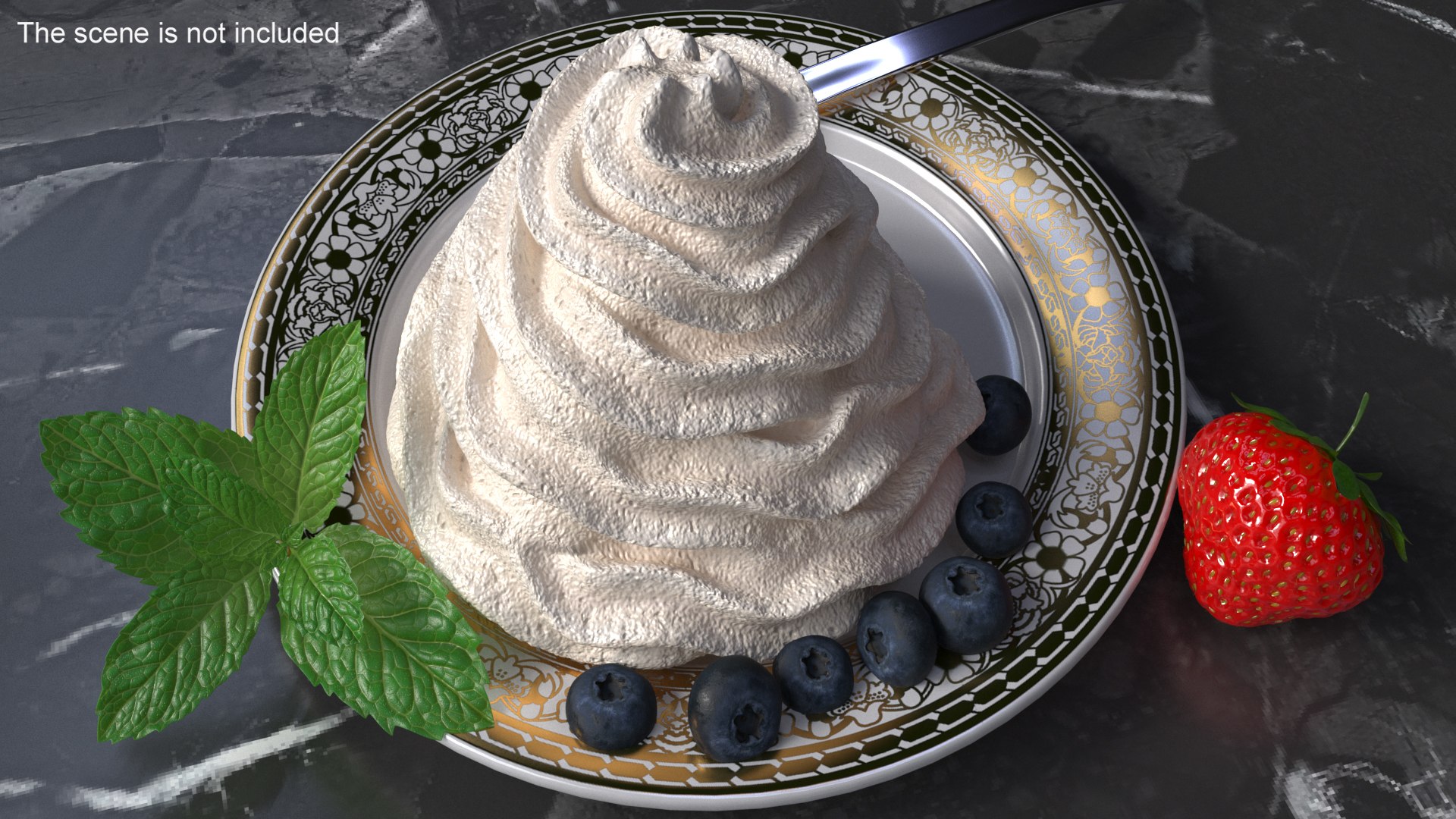 Vanilla Whipped Cream 3D Model - TurboSquid 2240387
