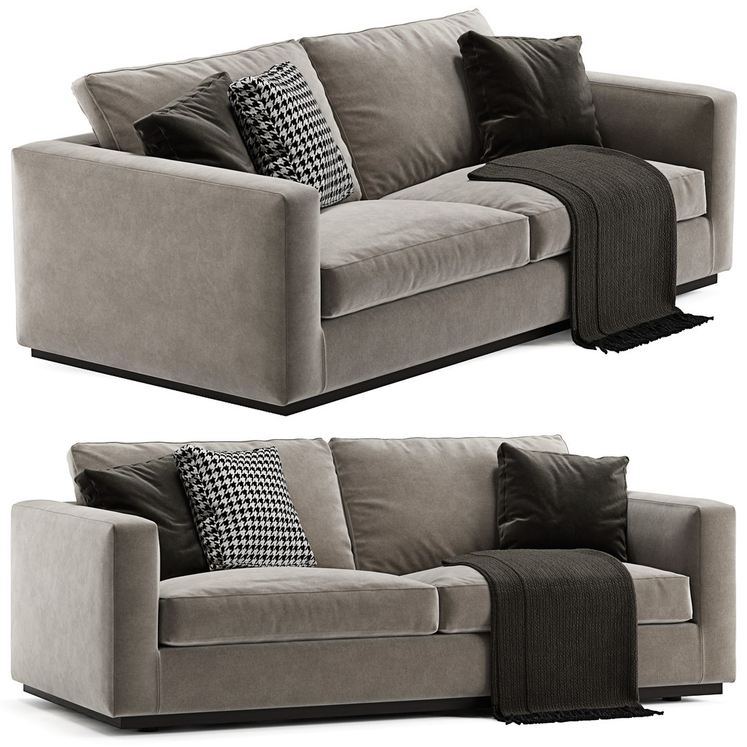 3D Minotti Andersen Line 2 Seats Model - TurboSquid 2125780