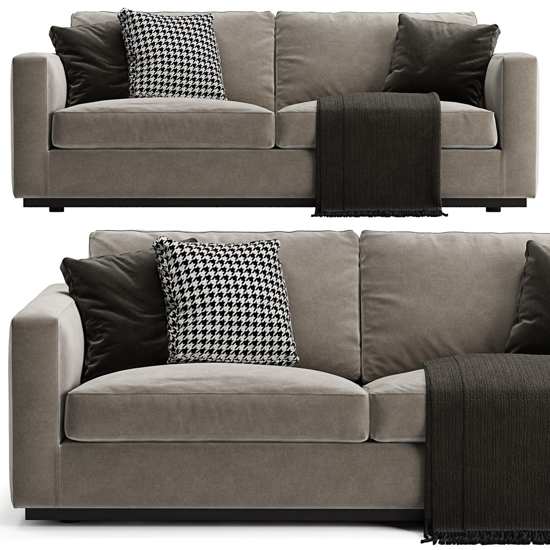 3D Minotti Andersen Line 2 Seats Model - TurboSquid 2125780